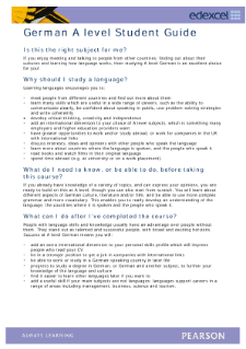 Languages | Pearson qualifications